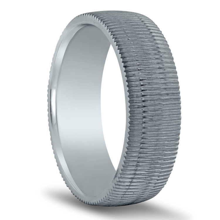 Vertical Corrugated – Novell Wedding Bands
